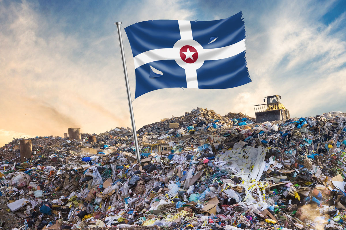 Indianapolis buried under a garbage pile